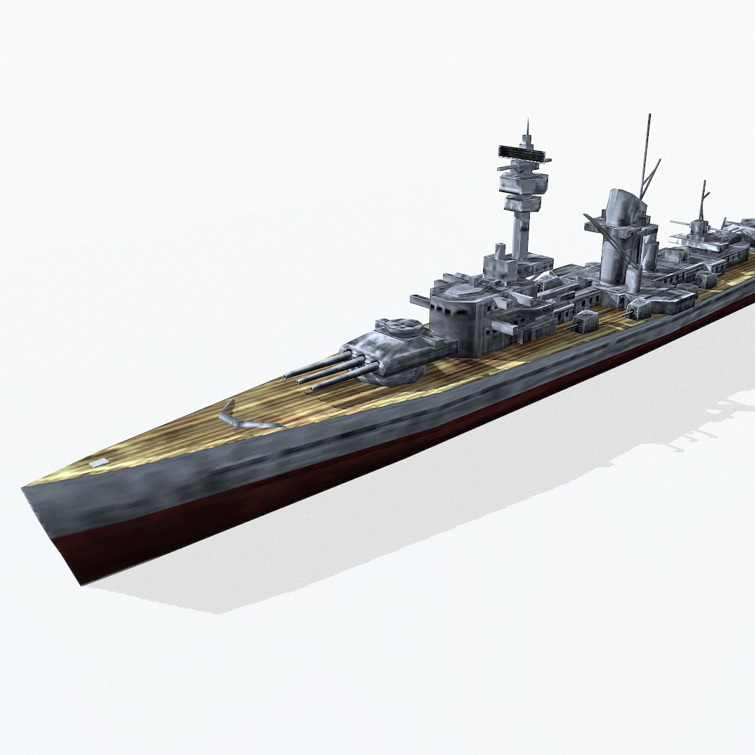 3d model armored cruiser