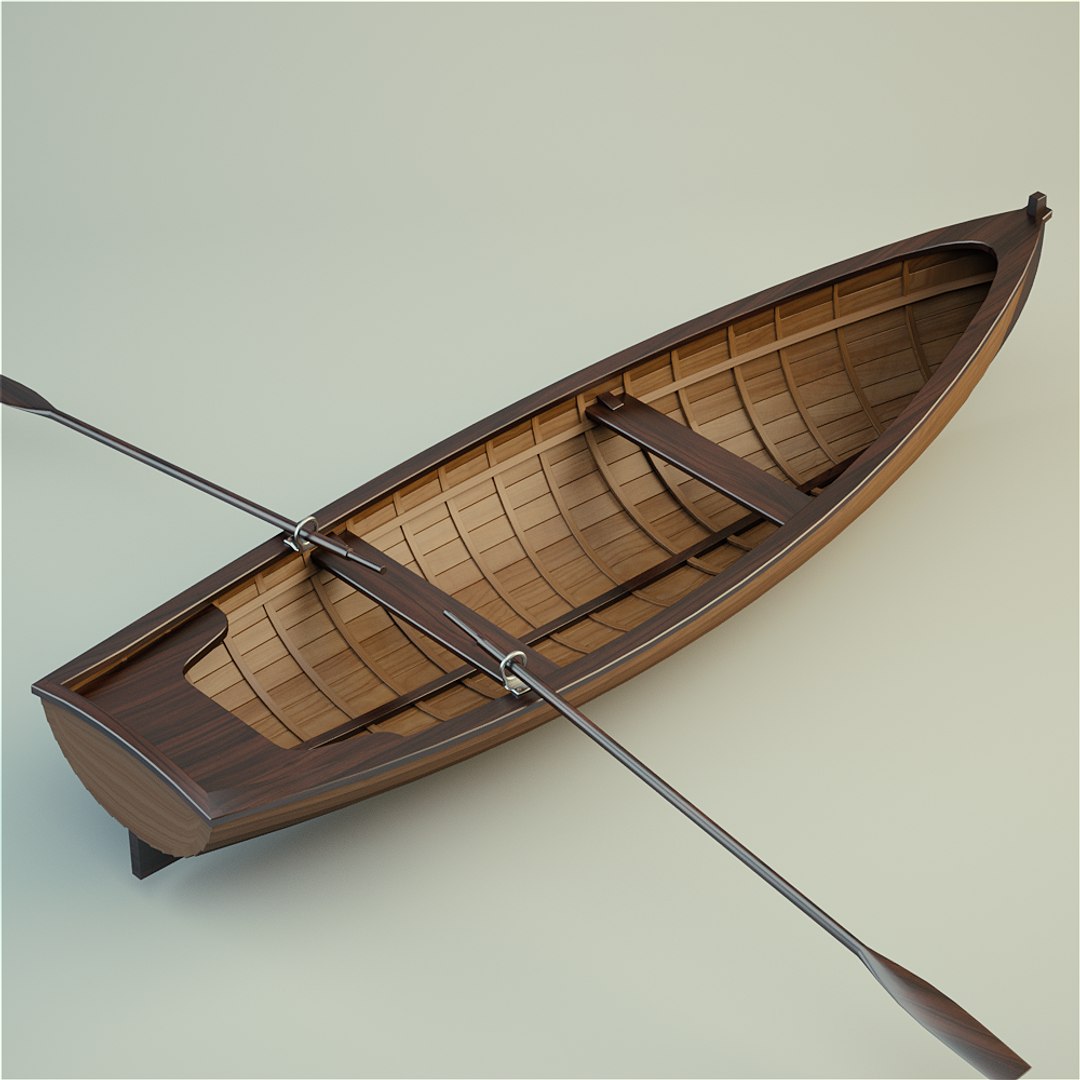 Row Boat Model - TurboSquid 1331061