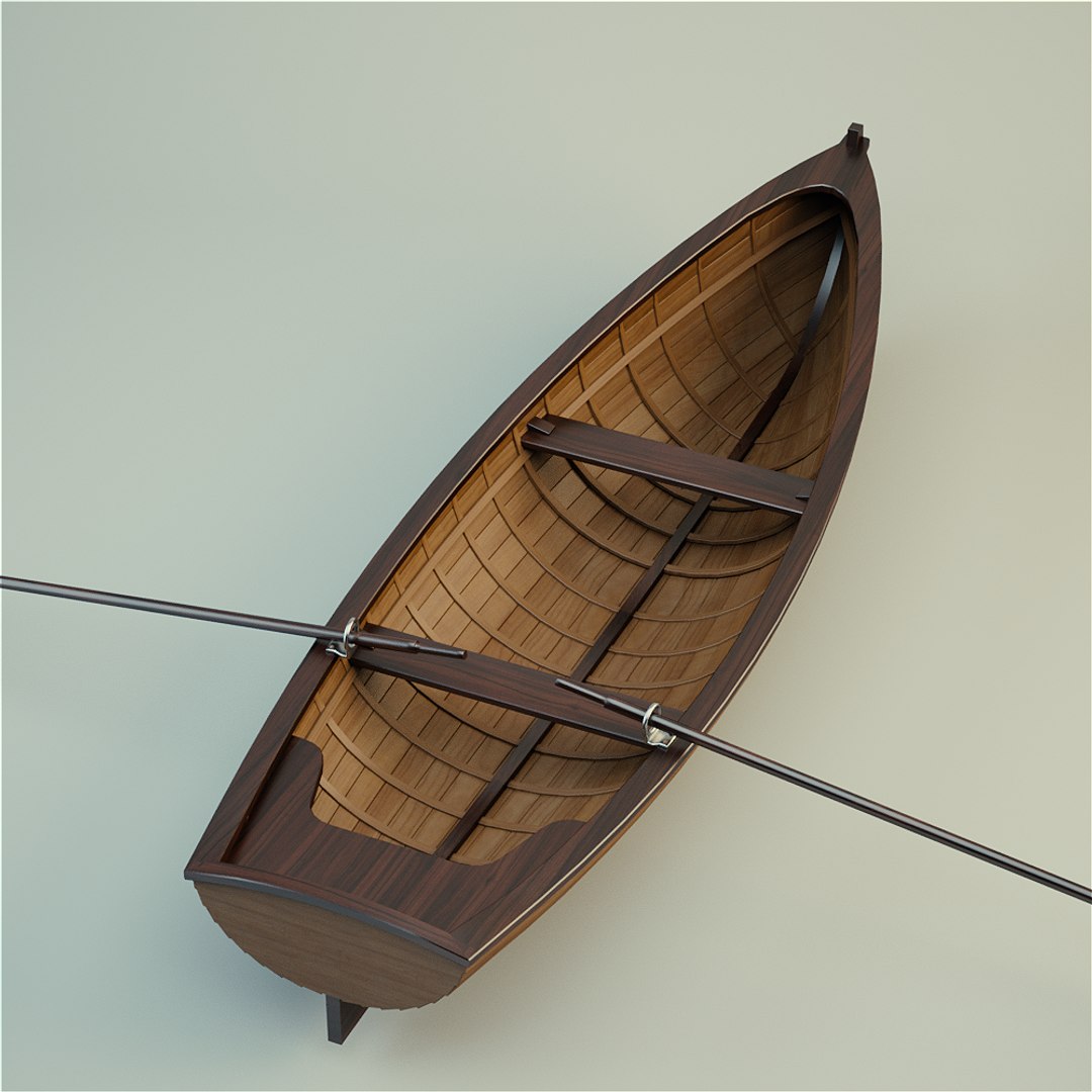 Row Boat Model - TurboSquid 1331061