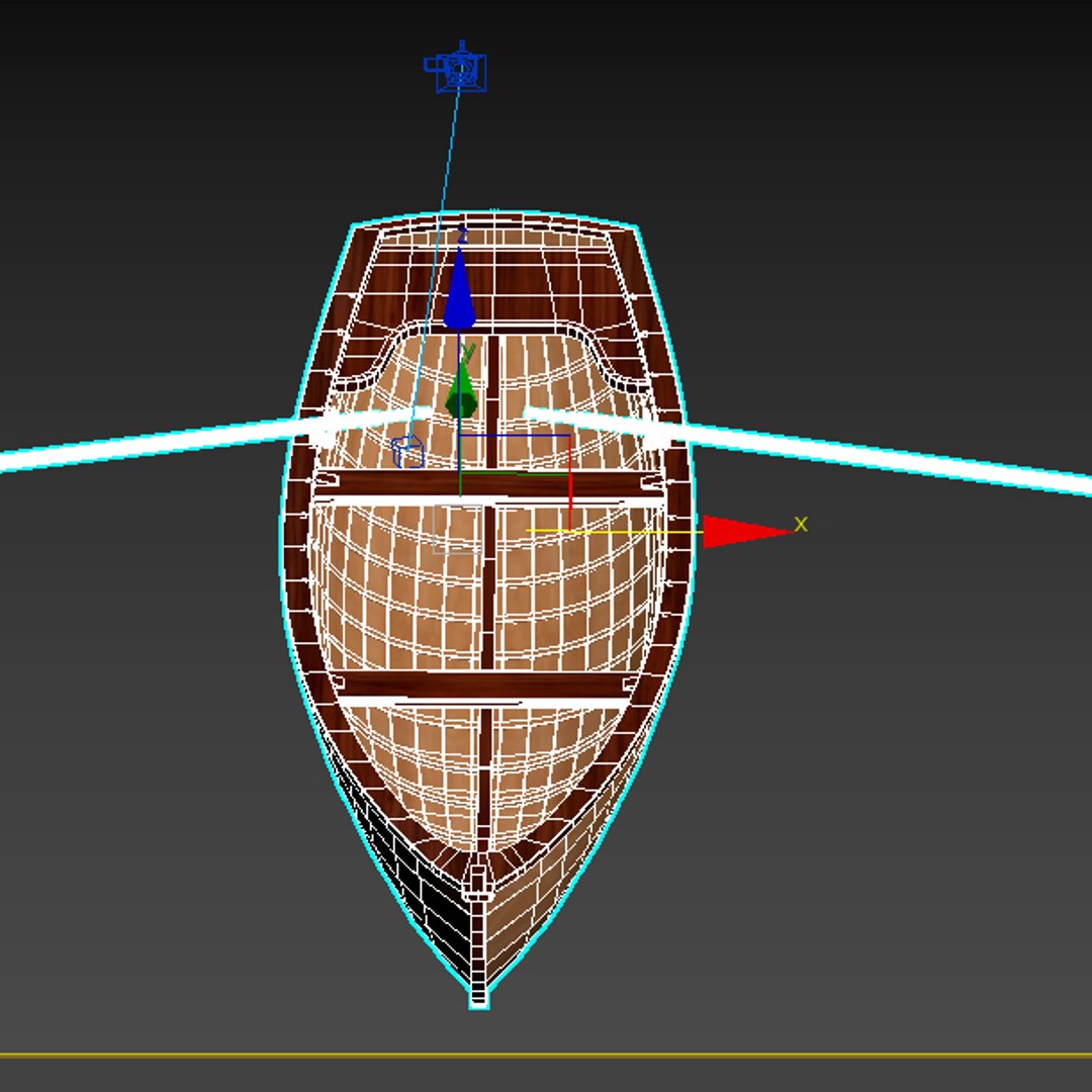 Row Boat Model - TurboSquid 1331061