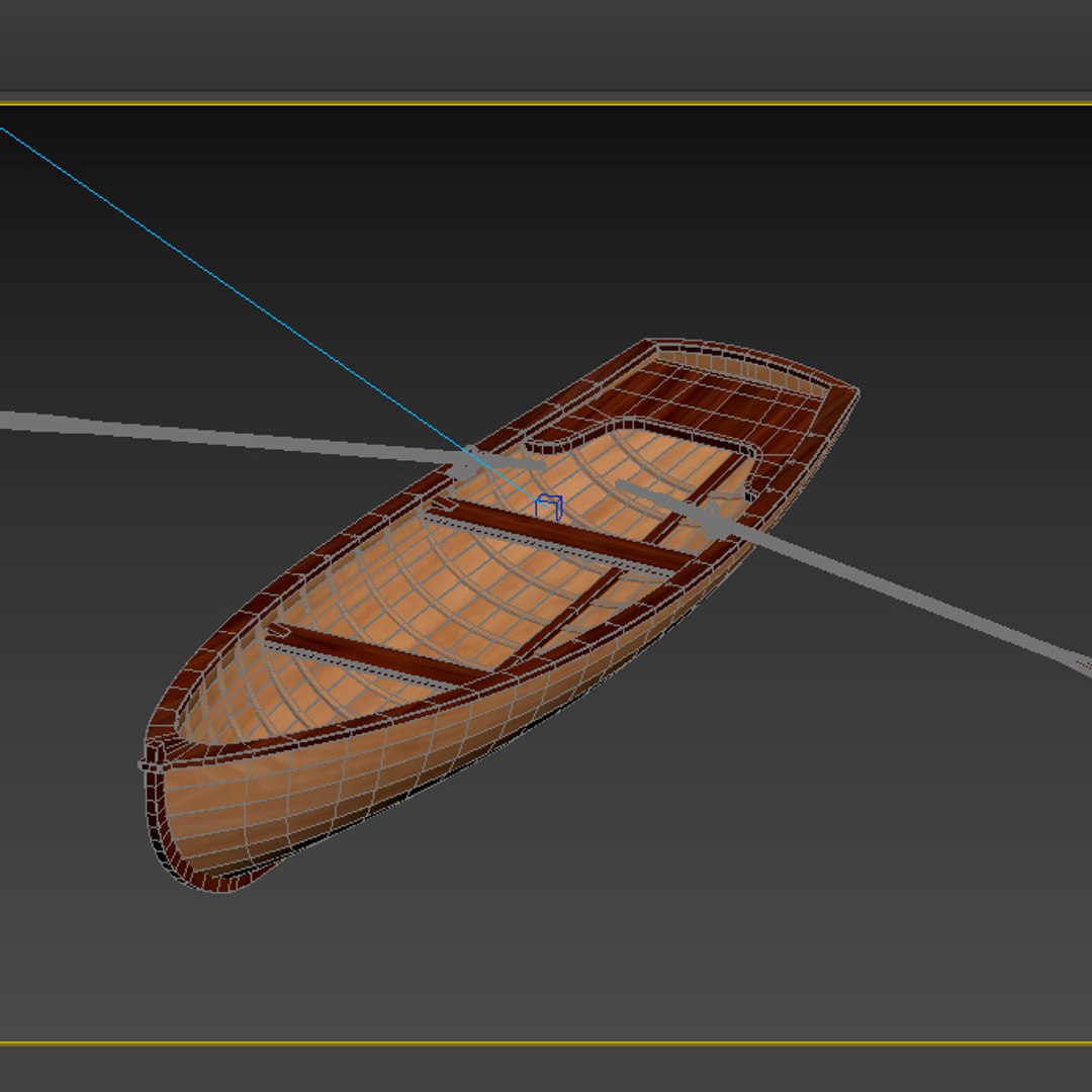 Row Boat Model - TurboSquid 1331061
