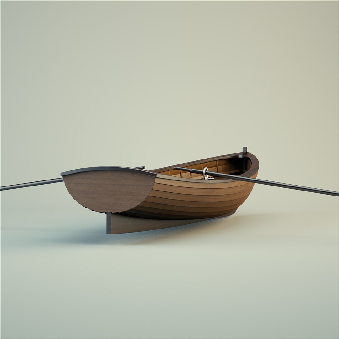 Row Boat Model - TurboSquid 1331061