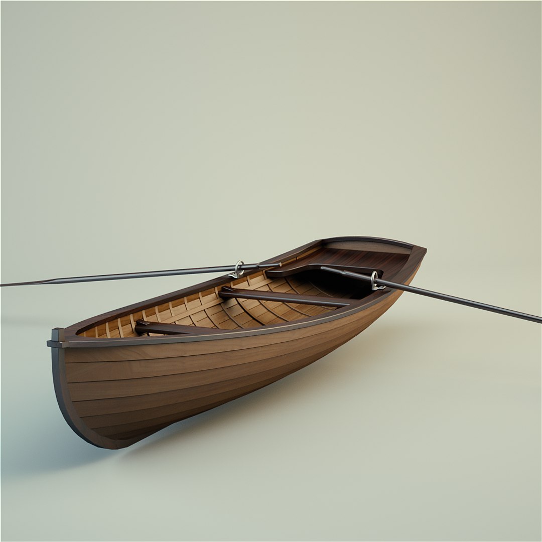 Row Boat Model - TurboSquid 1331061