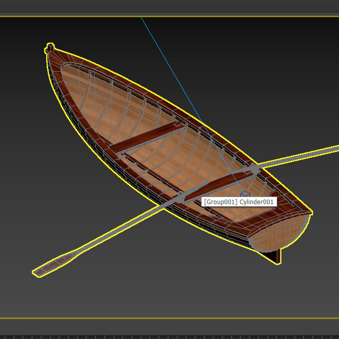 Row Boat Model - TurboSquid 1331061