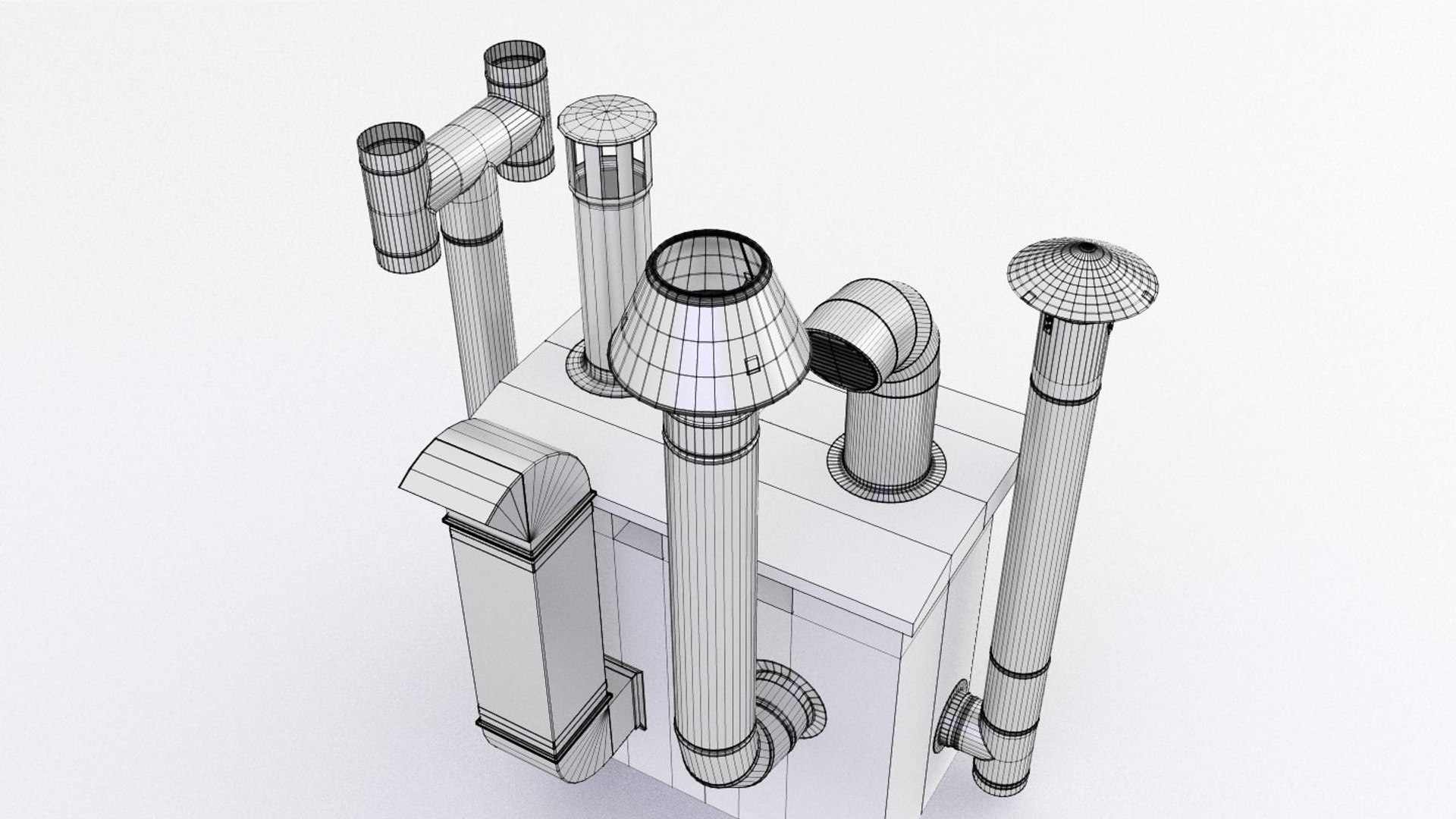 Ventilation Roof Vent 3D Model - TurboSquid 1527567