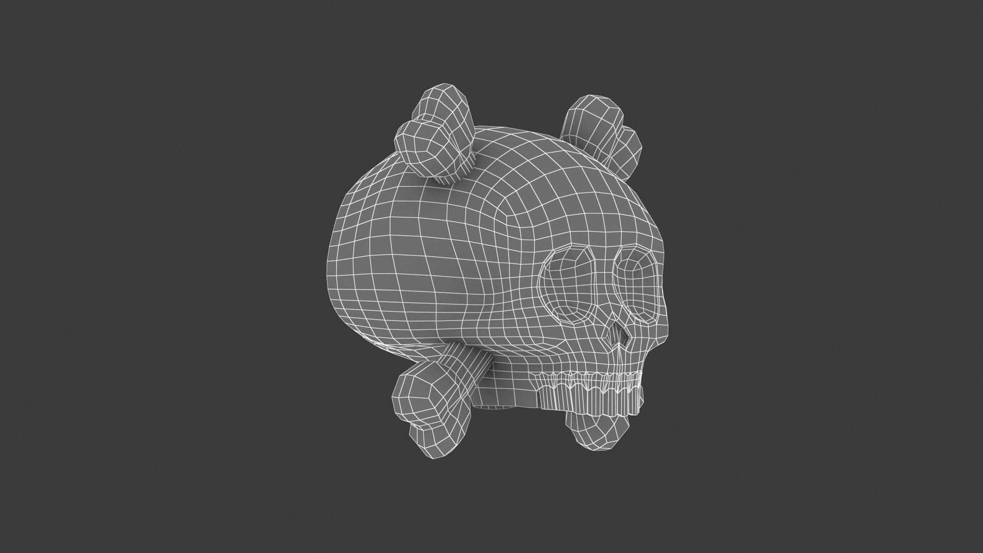 3D Apple Skull And Crossbones - TurboSquid 1872144