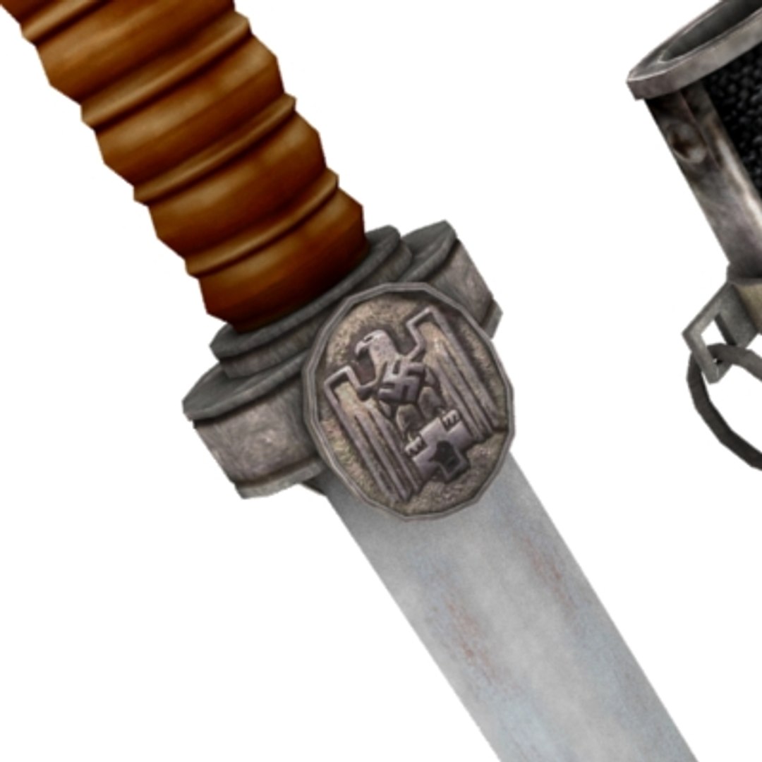 3d model nazi dagger