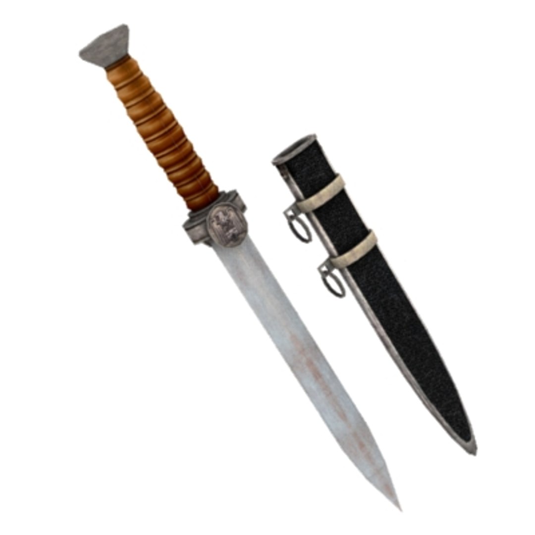3d model nazi dagger