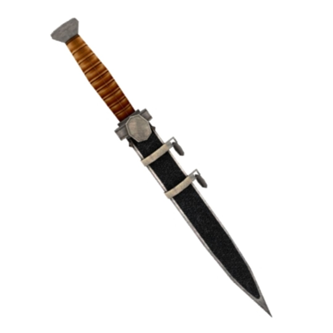 3d model nazi dagger