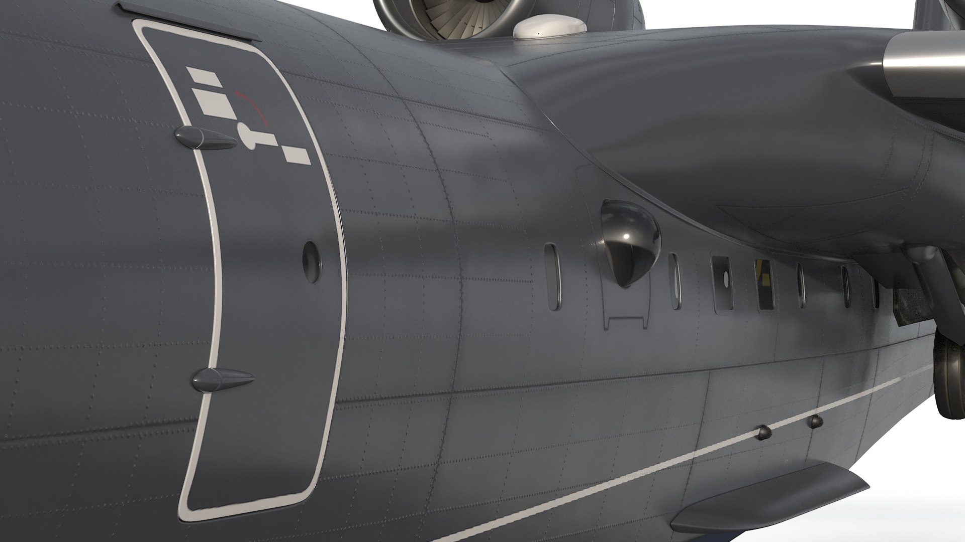 3D Be 200 Amphibious Aircraft Rigged For Cinema 4D - TurboSquid 2307526