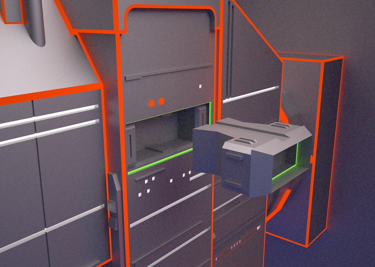 3D TRON 1982 Carrier Model - TurboSquid 1811129