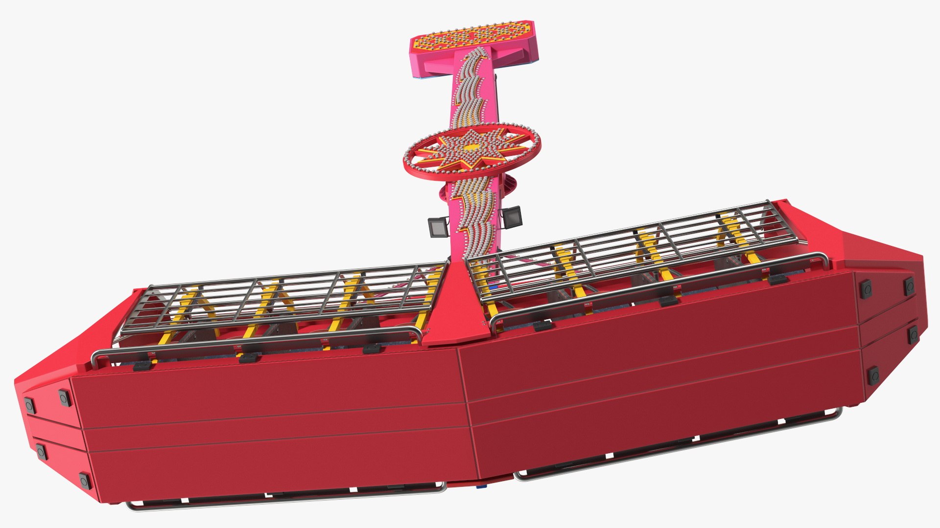 Kamikaze Ranger Ride Attraction Cabin 3D model - TurboSquid 1755674