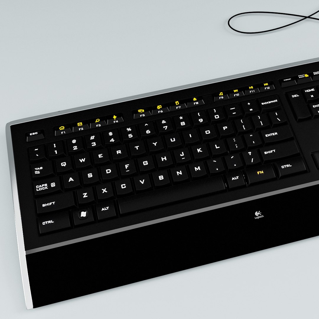 Logitech Illuminated Keyboard 3d C4d