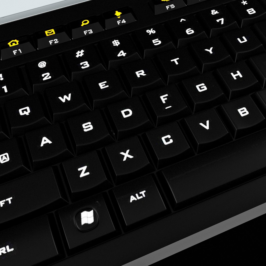 Logitech Illuminated Keyboard 3d C4d
