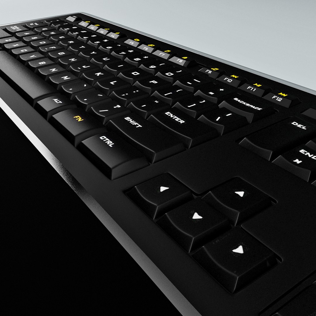 Logitech Illuminated Keyboard 3d C4d