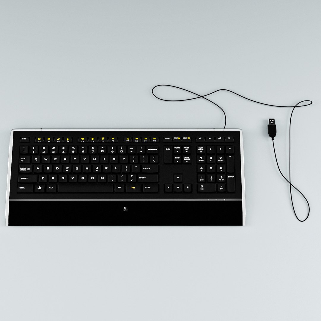 Logitech Illuminated Keyboard 3d C4d