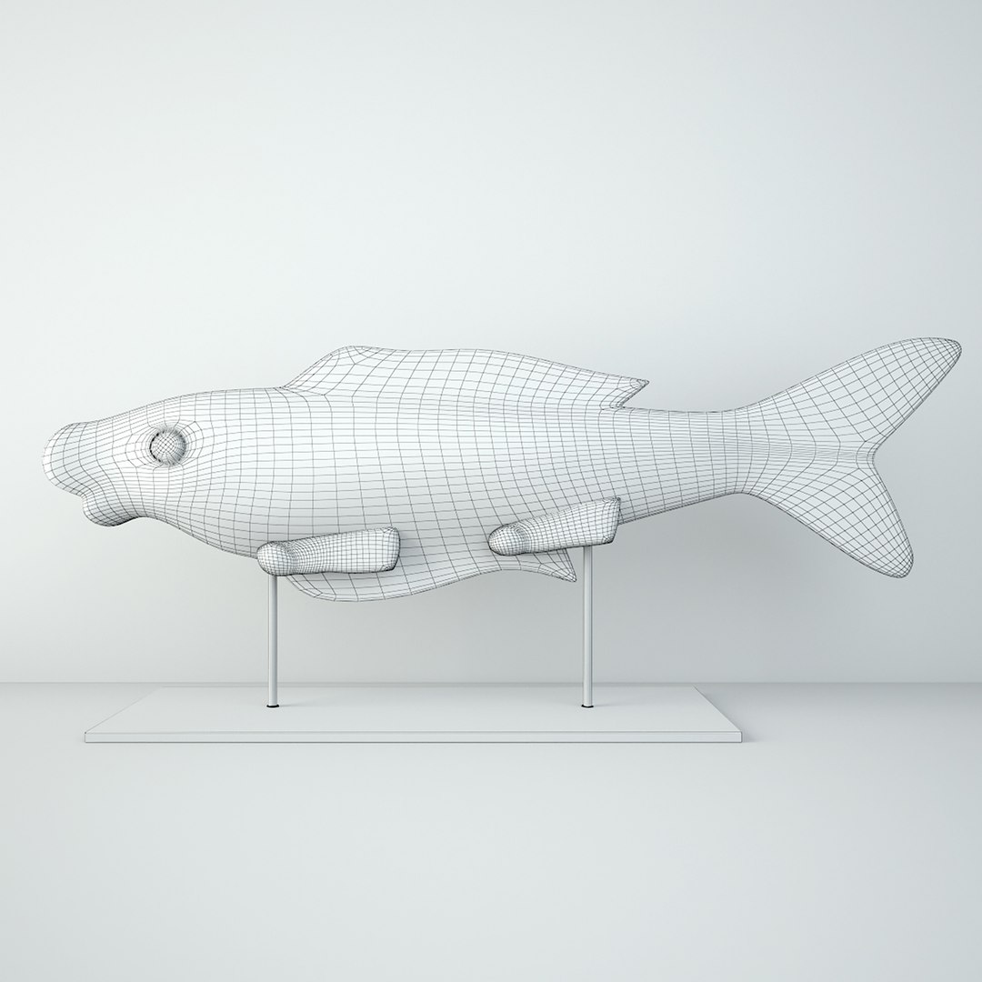 3D Hand-Carved Painted Fish Figurine - TurboSquid 2129119