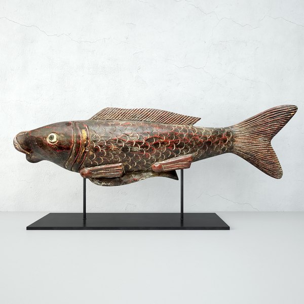 modelo 3d Figura de pez pintada a mano - TurboSquid 2129119