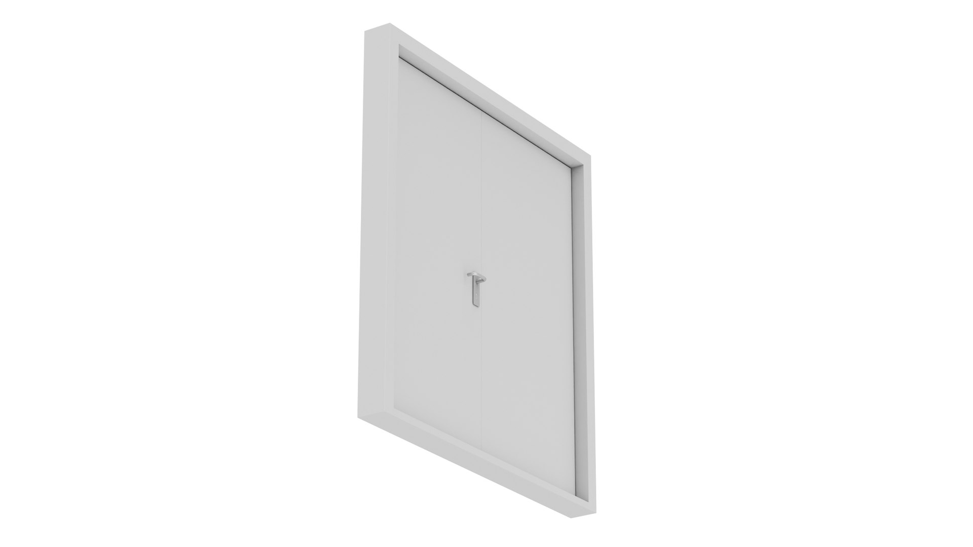 Exit Emergency Doors Grey 3D - TurboSquid 2051155