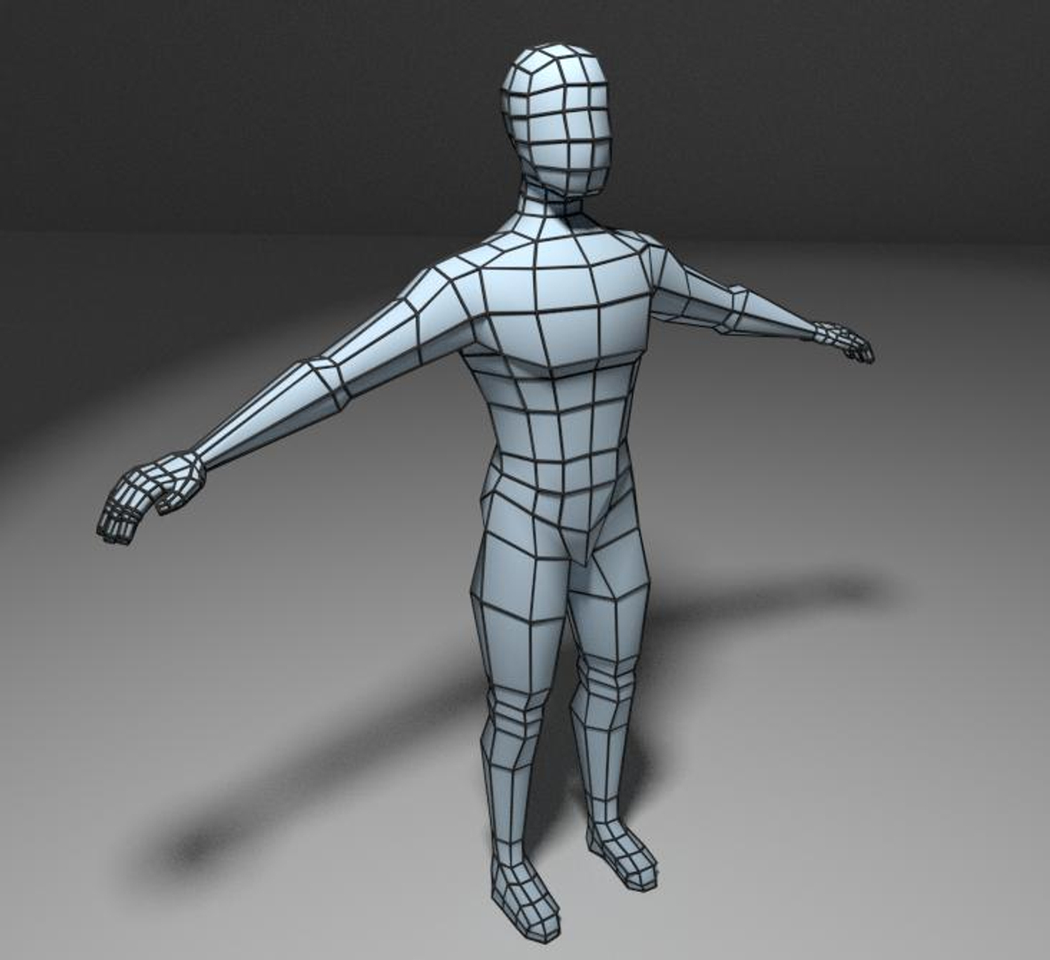 3d Optimized Base Mesh Model