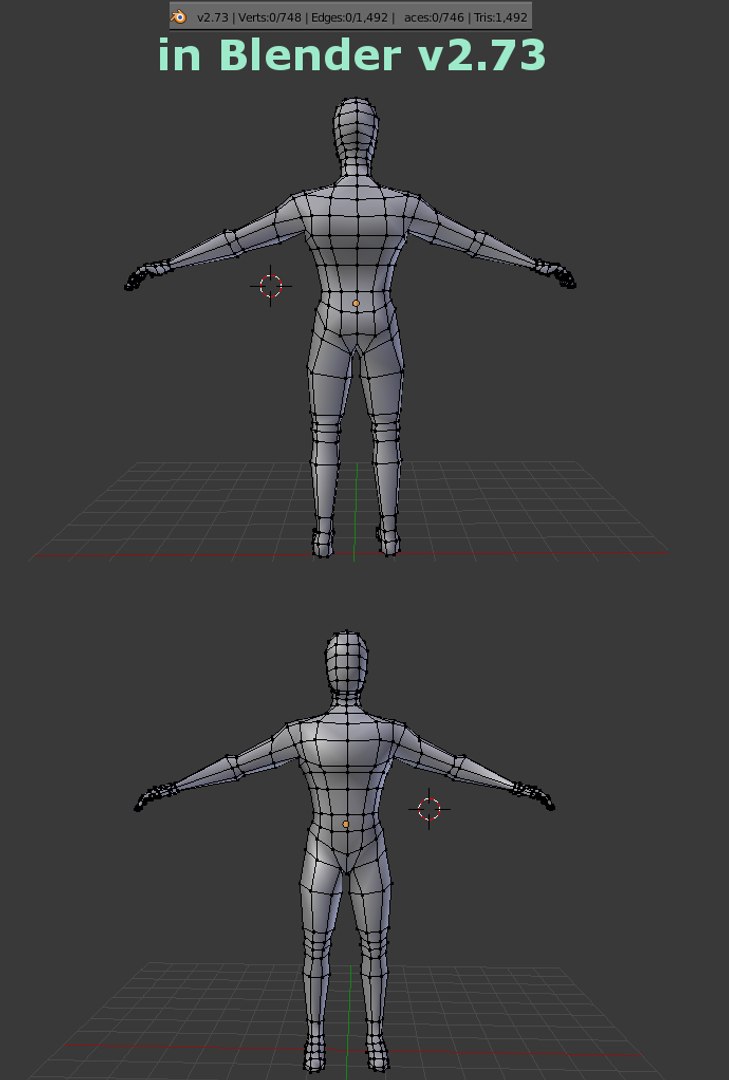 3d Optimized Base Mesh Model