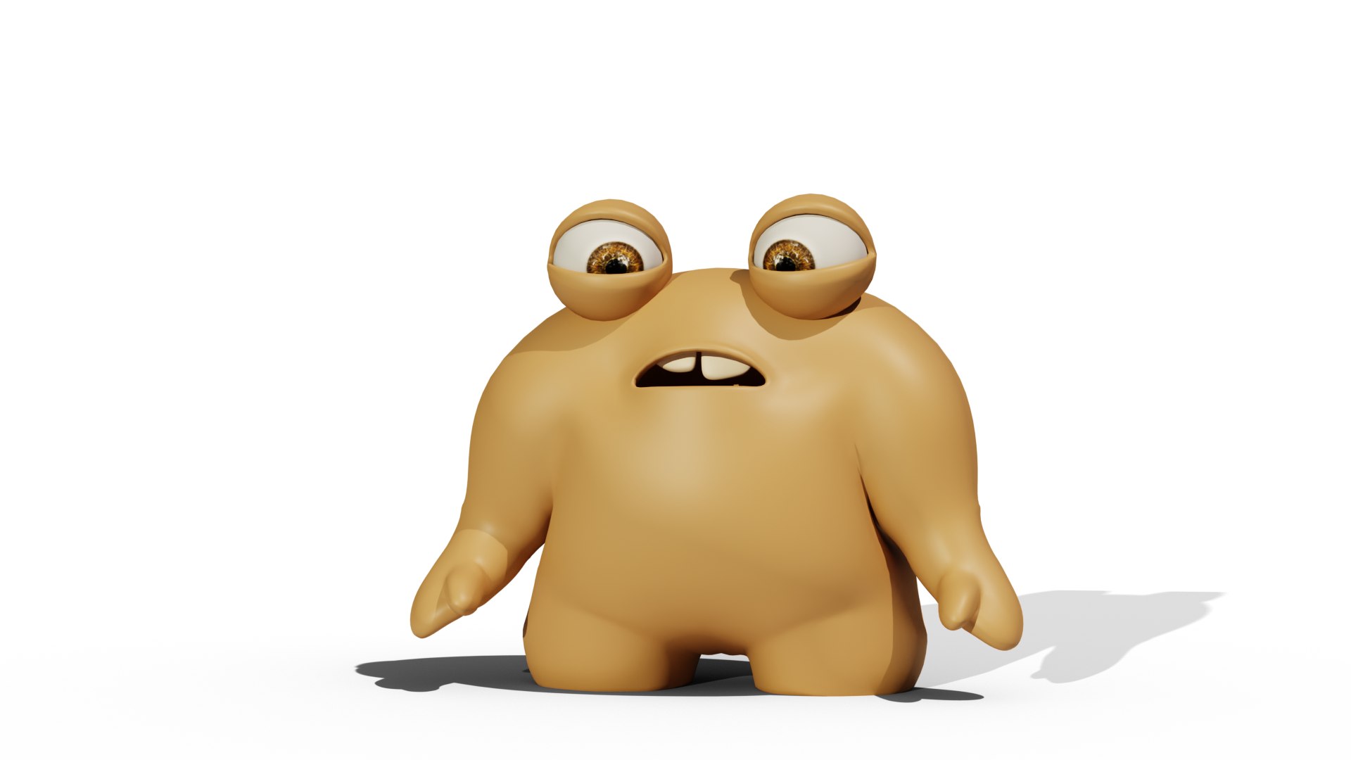 3D Simple Rigged Monster Character Model - TurboSquid 1893439