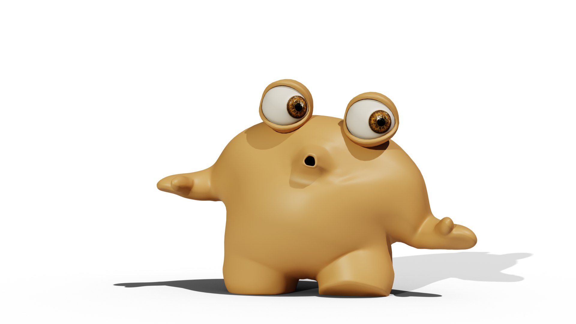 3D Simple Rigged Monster Character Model - TurboSquid 1893439