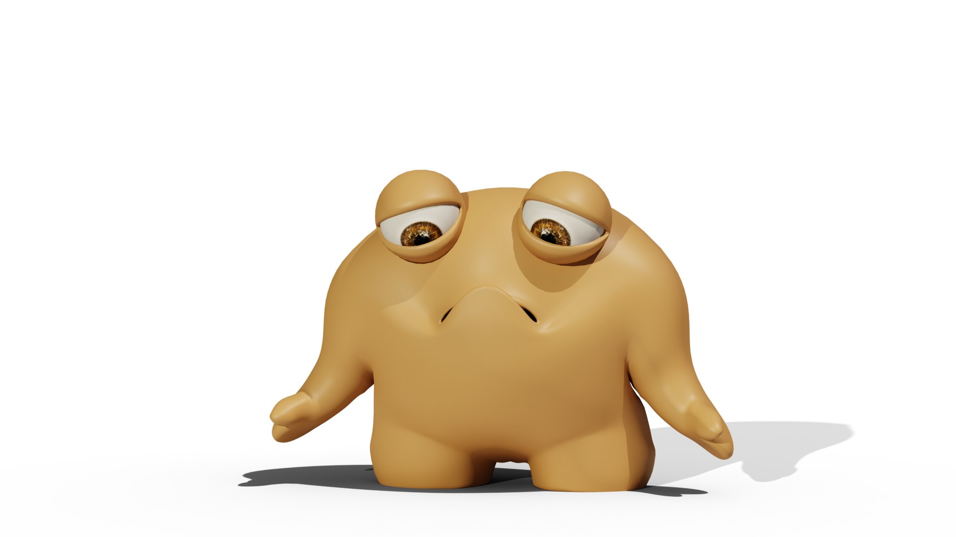 3D Simple Rigged Monster Character Model - TurboSquid 1893439