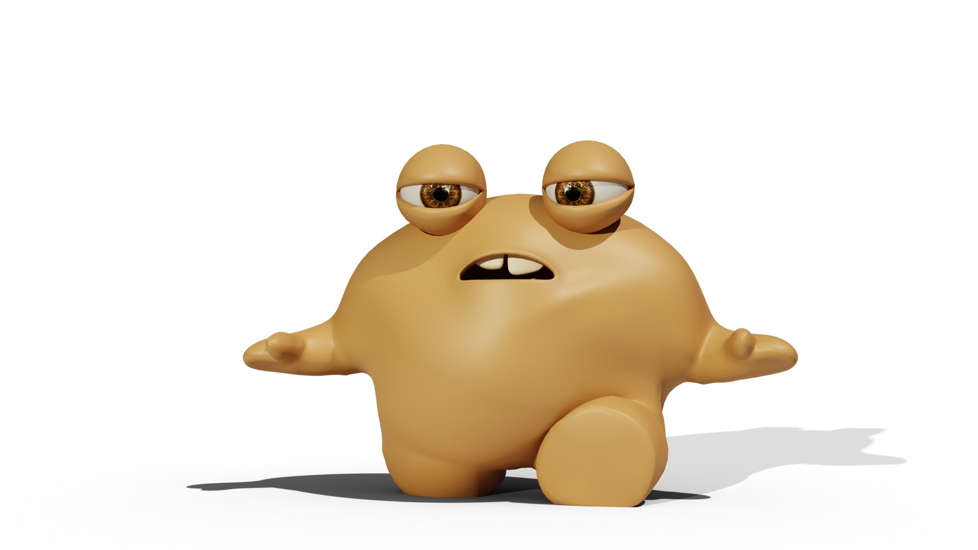 3D Simple Rigged Monster Character Model - TurboSquid 1893439