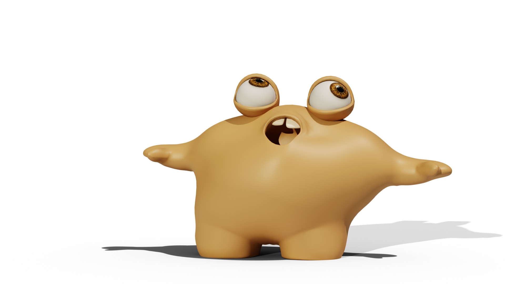 3D Simple Rigged Monster Character Model - TurboSquid 1893439