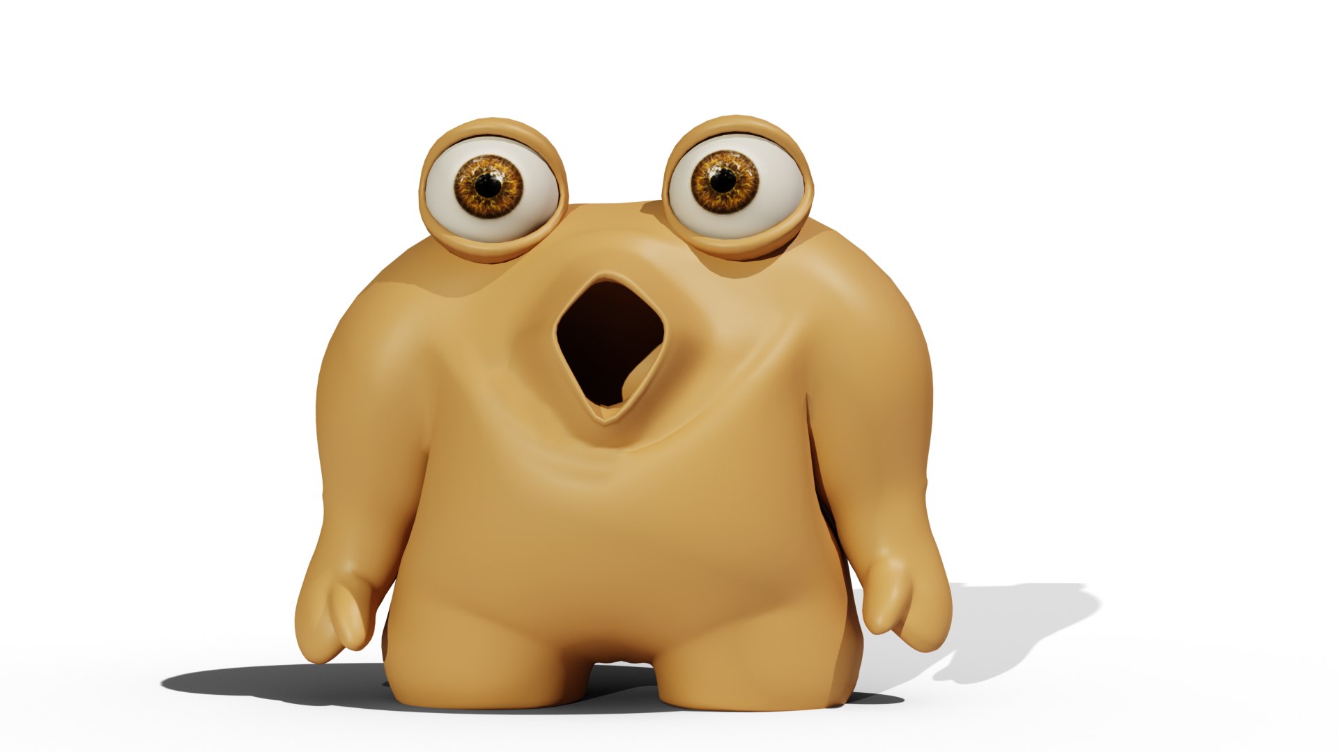 3D Simple Rigged Monster Character Model - TurboSquid 1893439