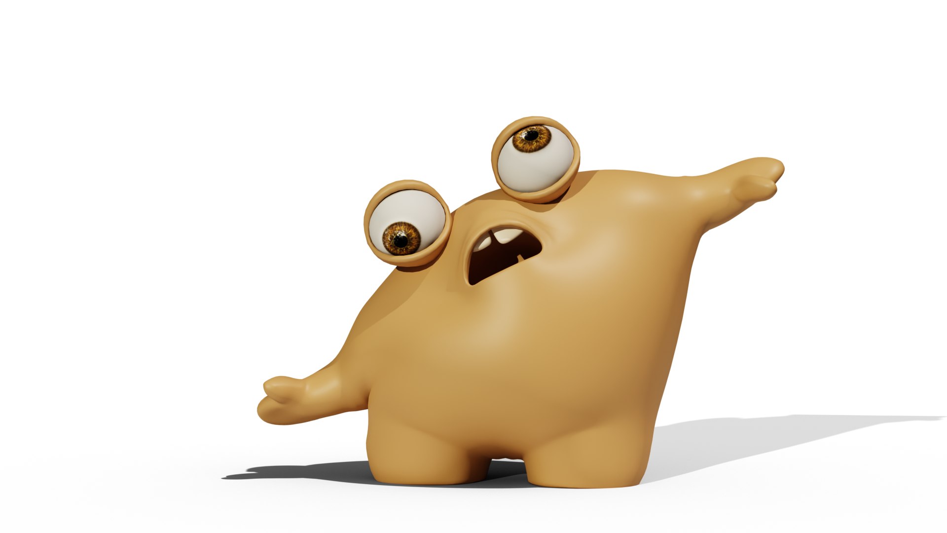 3D Simple Rigged Monster Character Model - TurboSquid 1893439