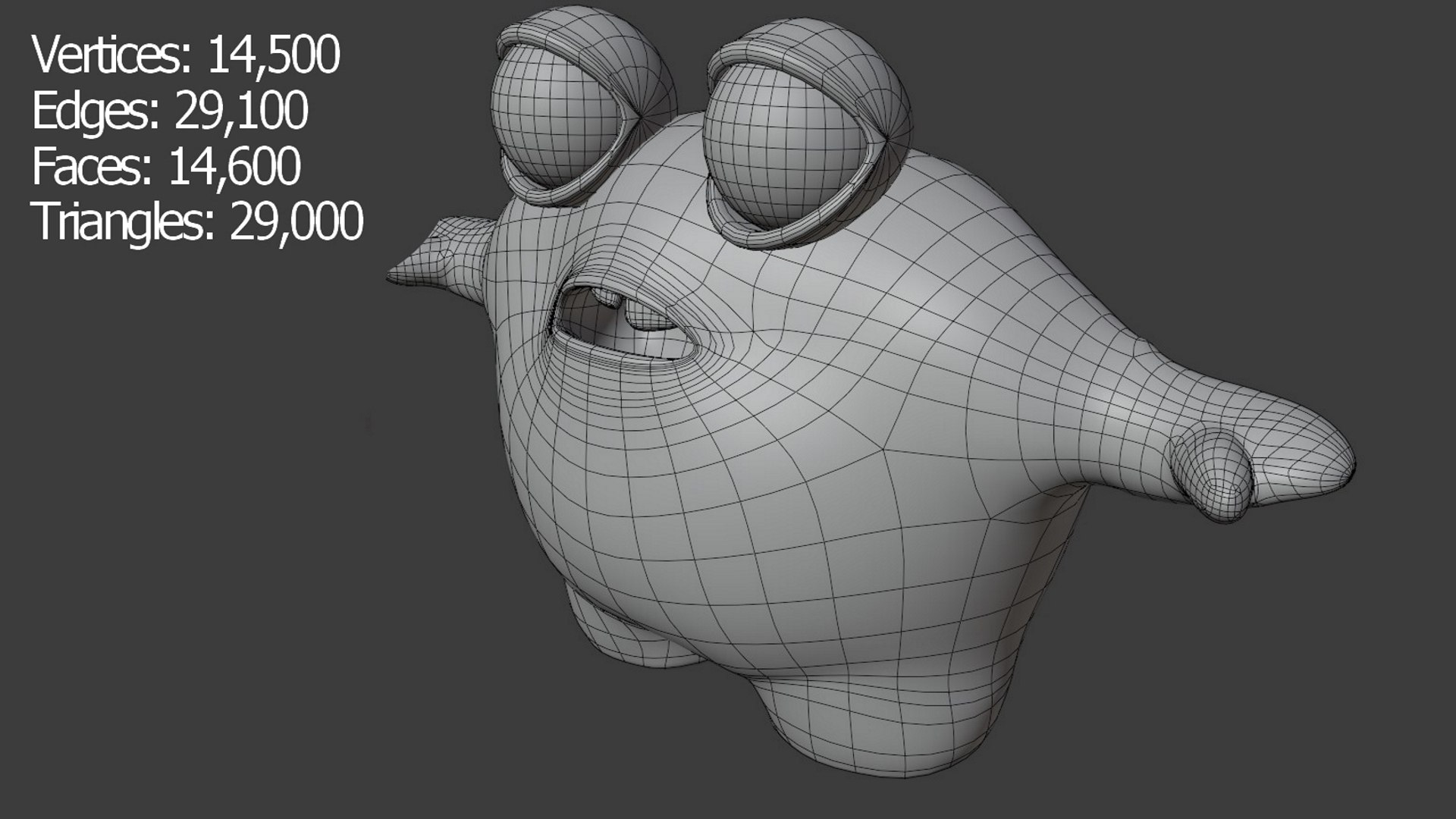 3D Simple Rigged Monster Character Model - TurboSquid 1893439