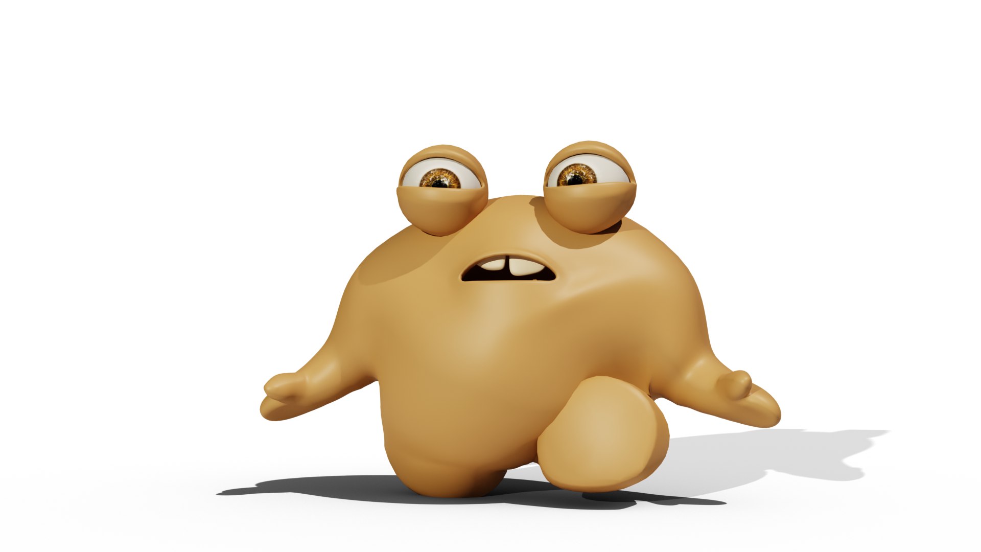 3D Simple Rigged Monster Character Model - TurboSquid 1893439