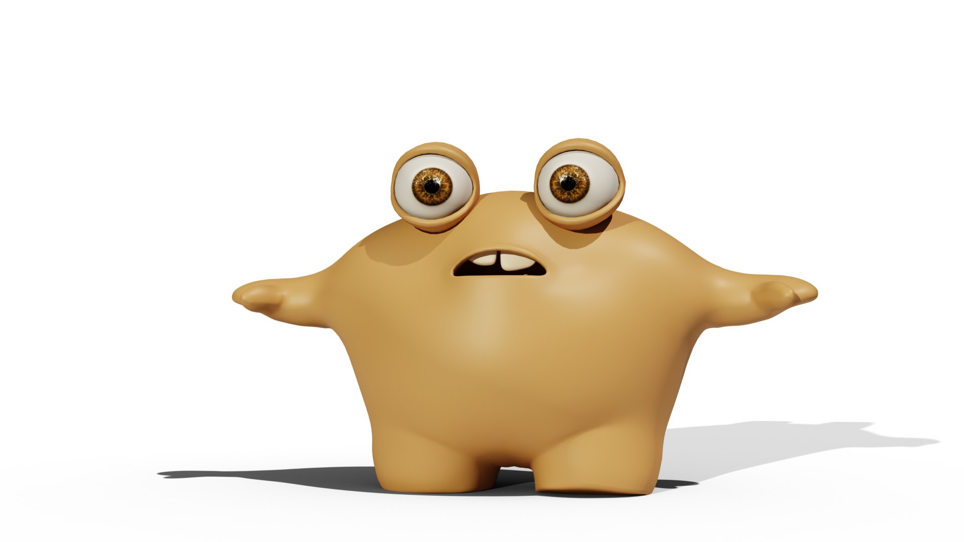 3D Simple Rigged Monster Character model - TurboSquid 1893439