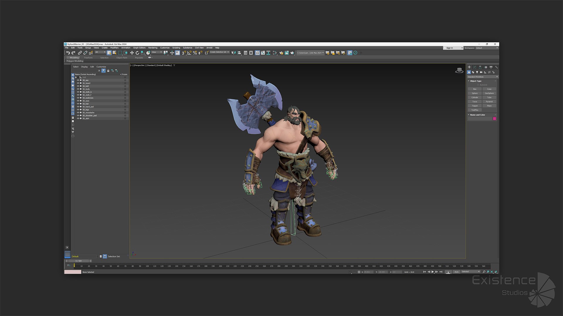 Stylized Warrior Pack 2 - Hero Fantasy Medieval Characters - 50 3D ...