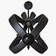 Max Oblong Chandelier Black
