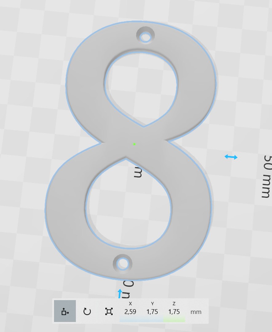 3D Number 8 Model - TurboSquid 2216159