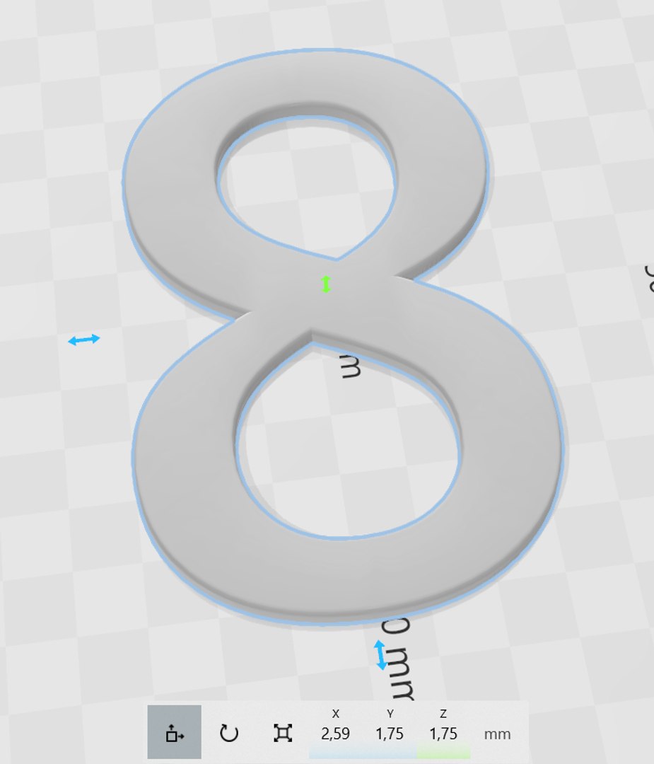 3D Number 8 Model - TurboSquid 2216159