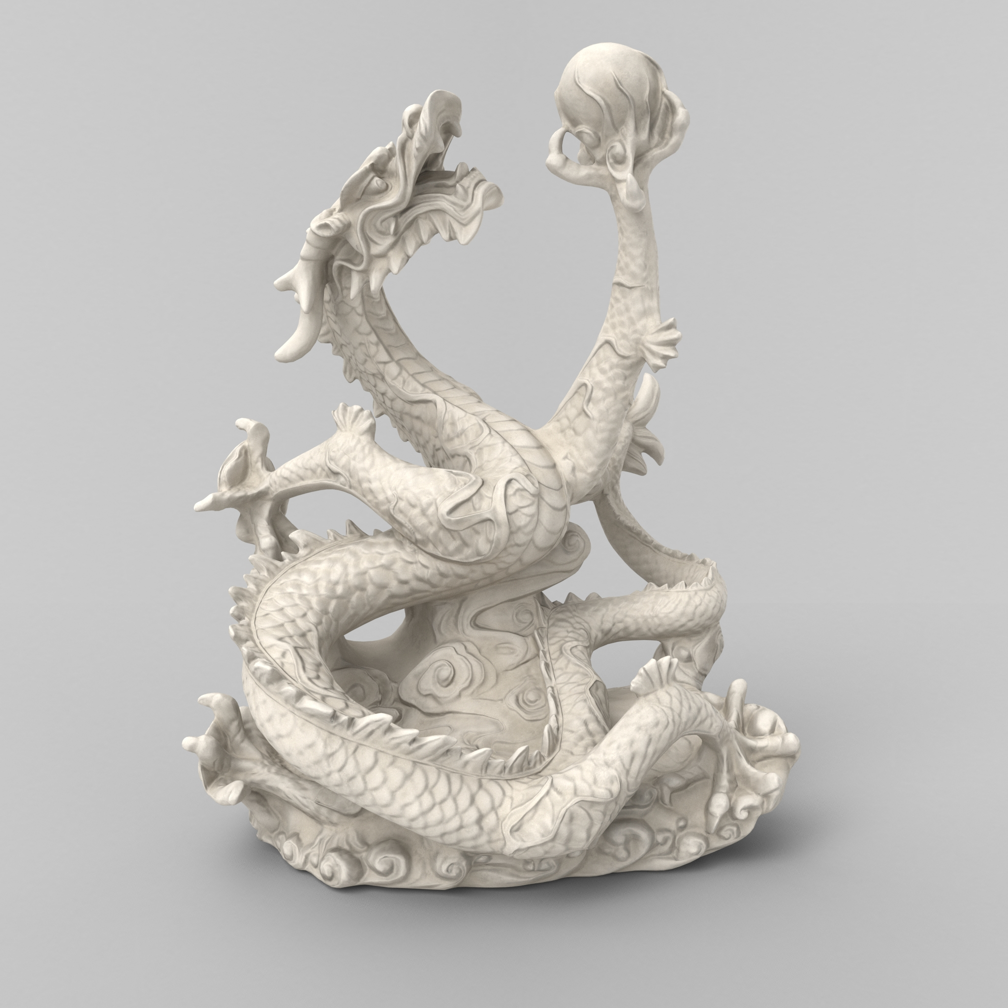 Marble Dragon with Pearl 3D 모델 - TurboSquid 1893714