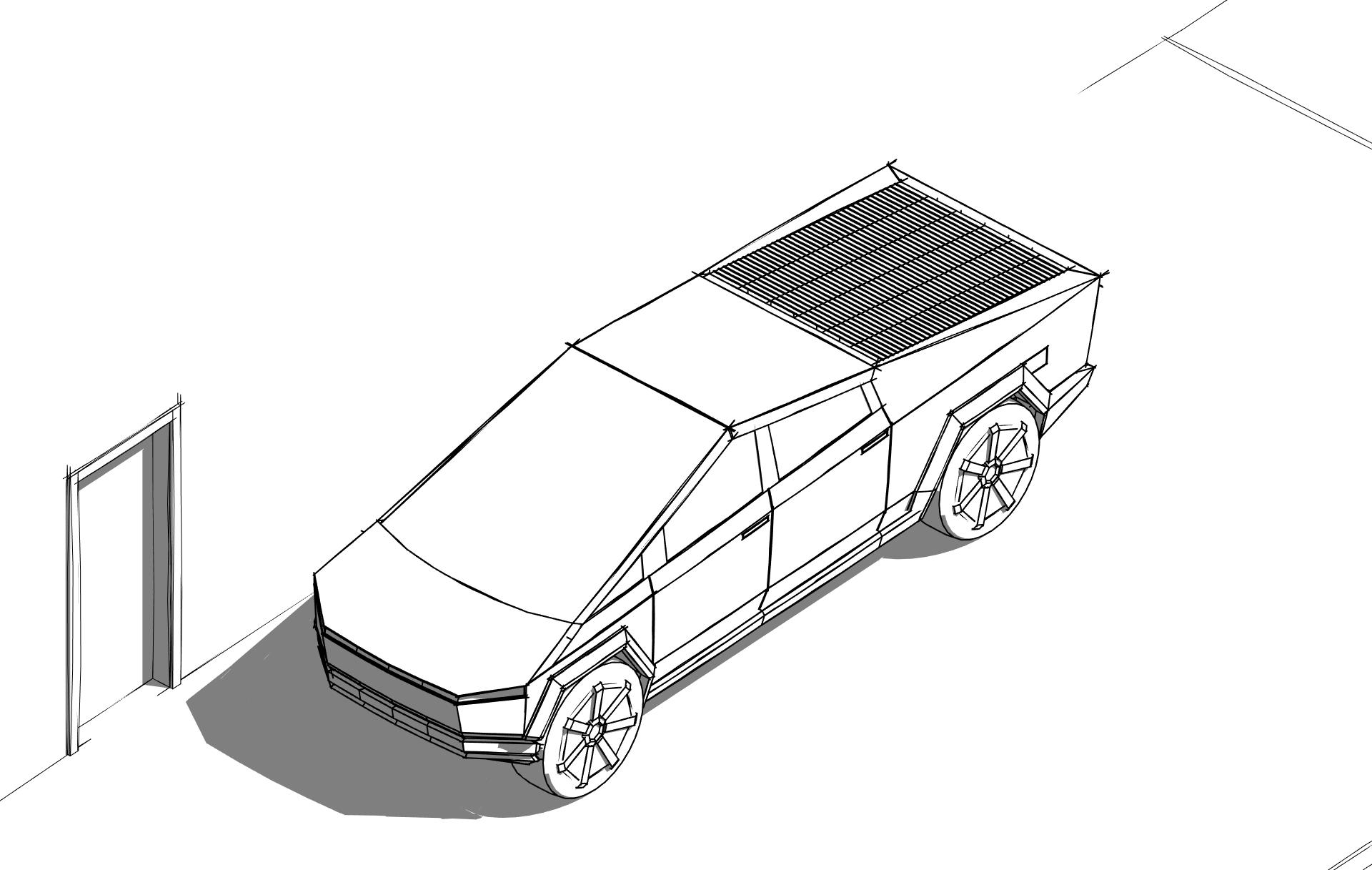 Tesla Cybertruck Revit Model - Detail Item3Dモデル - TurboSquid 2038186