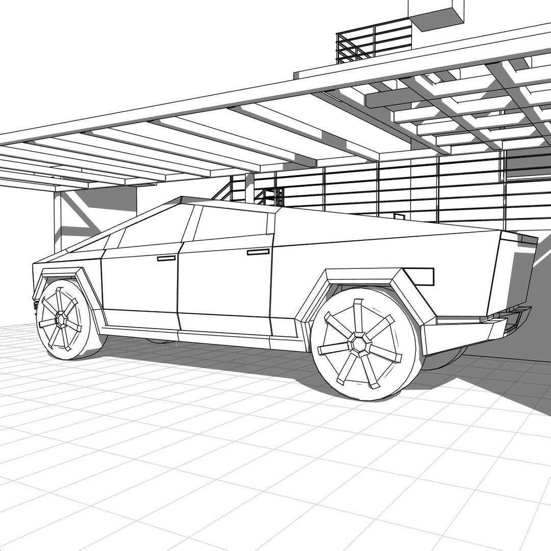 Tesla Cybertruck Revit Model - Detail Item 3D Model - TurboSquid 2038186