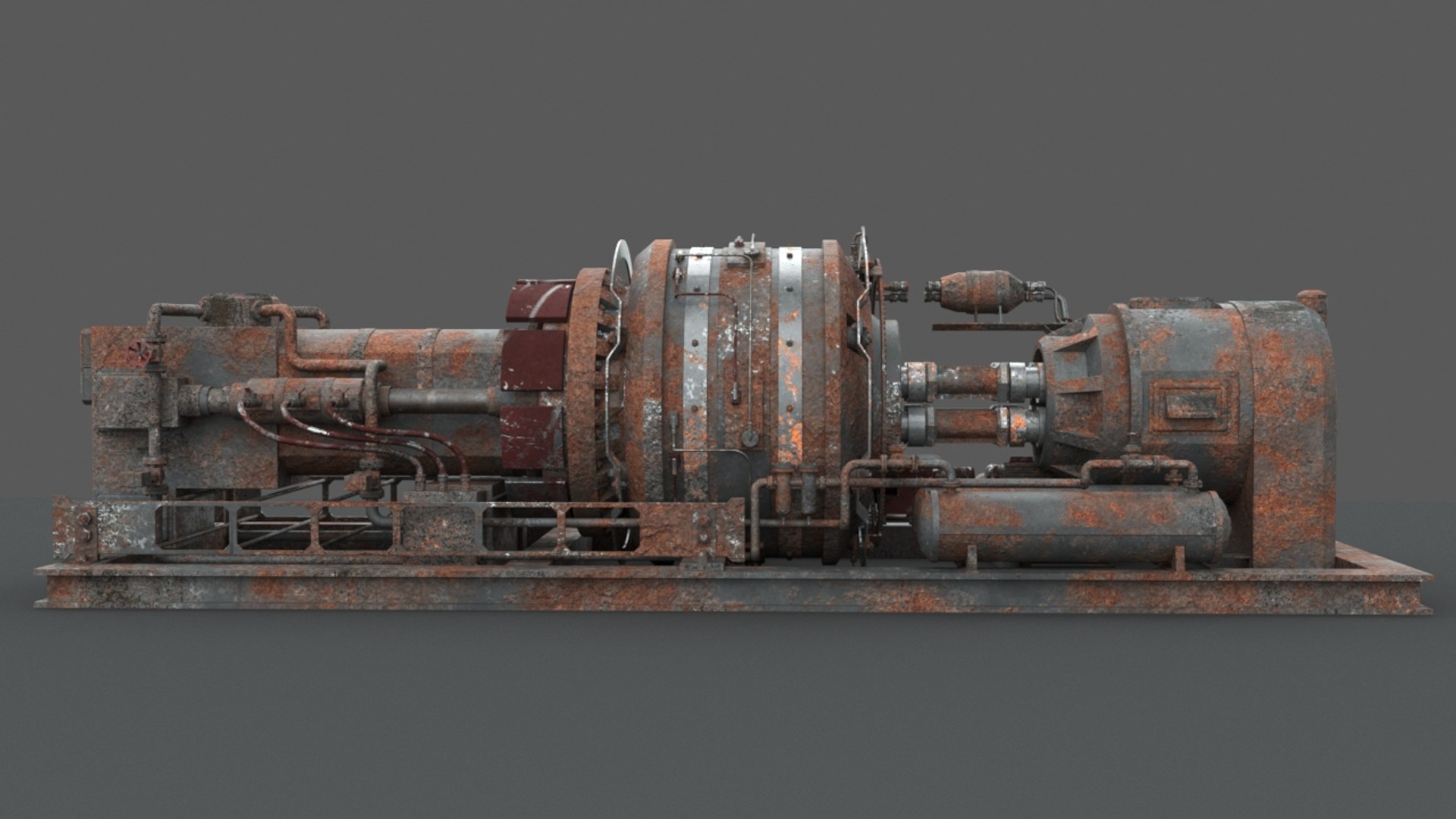 3D Rusted Machinery Device - TurboSquid 1377627