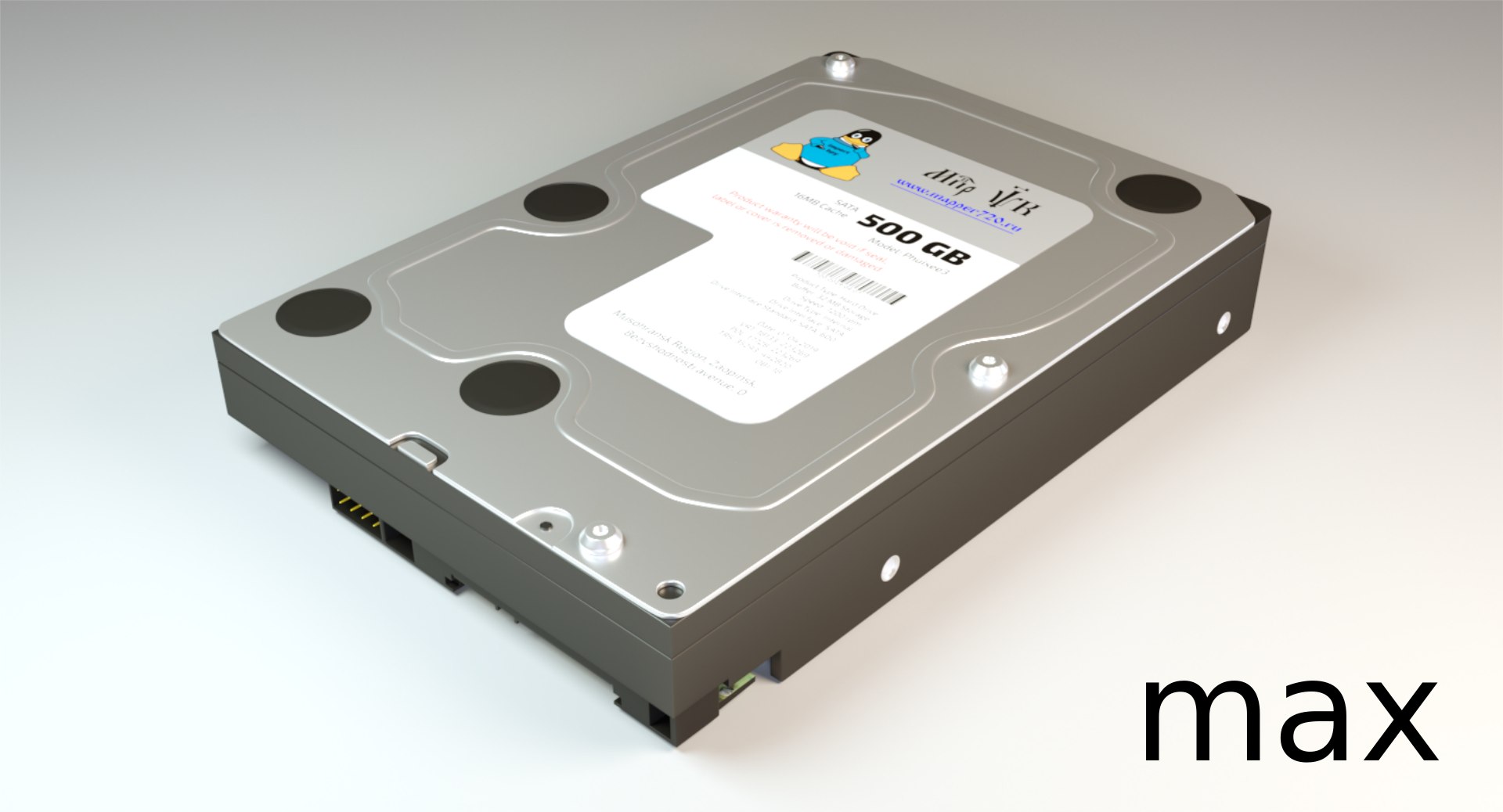 Hdd Details 3D Model - TurboSquid 1395474