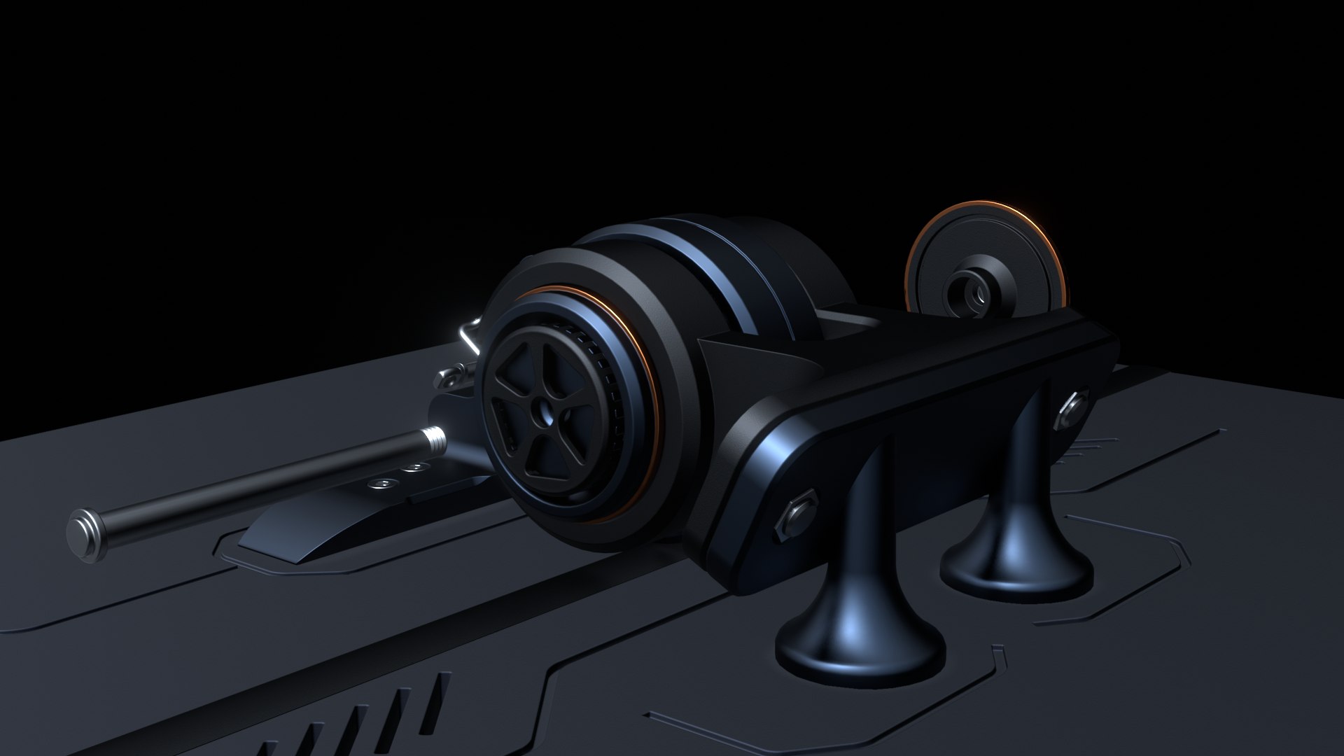 3D SciFi Hinge - TurboSquid 1960620