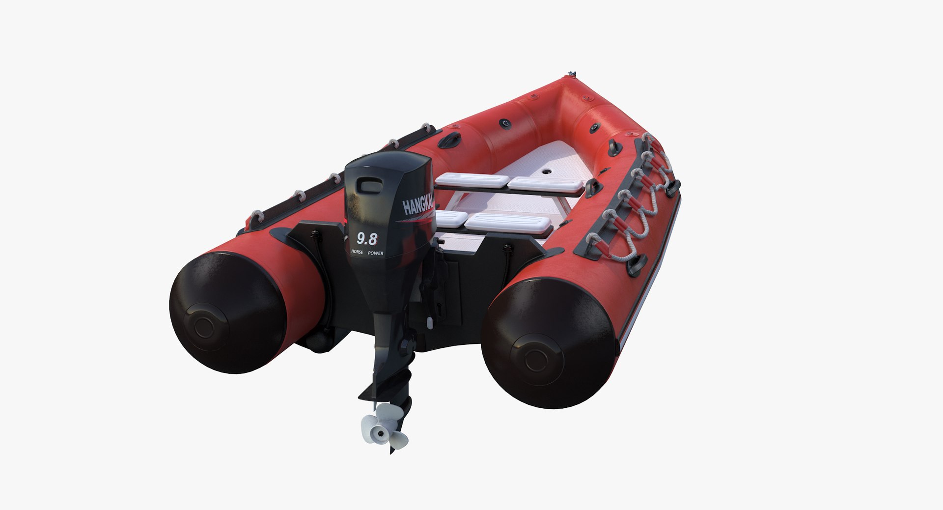 Rigid-hulled Inflatable Boat Motor 3D Model - TurboSquid 1412996