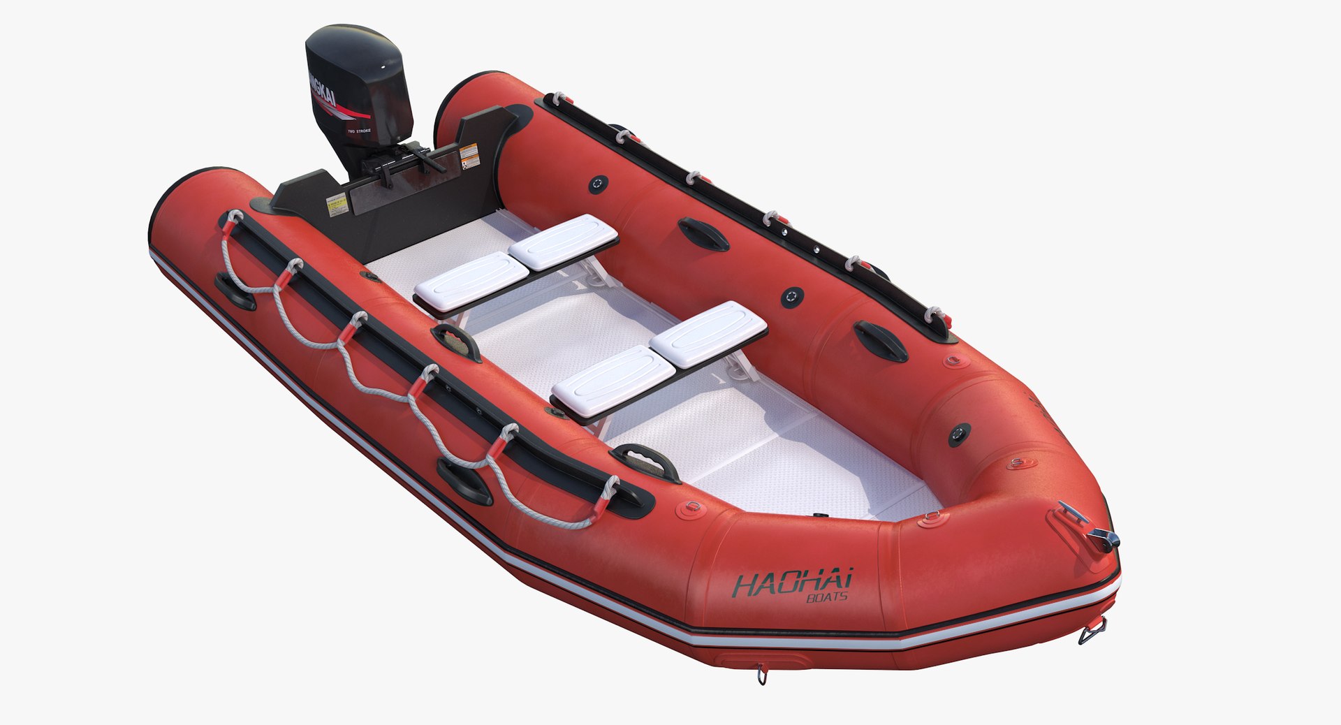 Rigid-hulled Inflatable Boat Motor 3D Model - TurboSquid 1412996