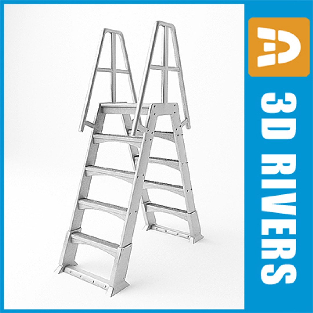 3d ladder steps rigid model