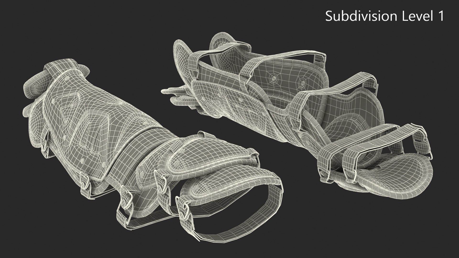 3D Unworn Leg Protection For Catchers Black Model - TurboSquid 2419400