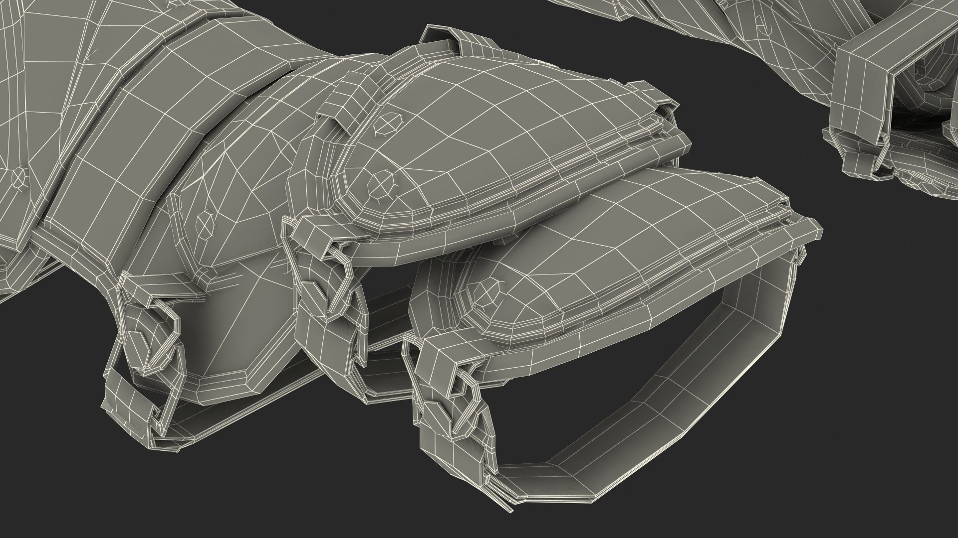 3D Unworn Leg Protection For Catchers Black Model - TurboSquid 2419400